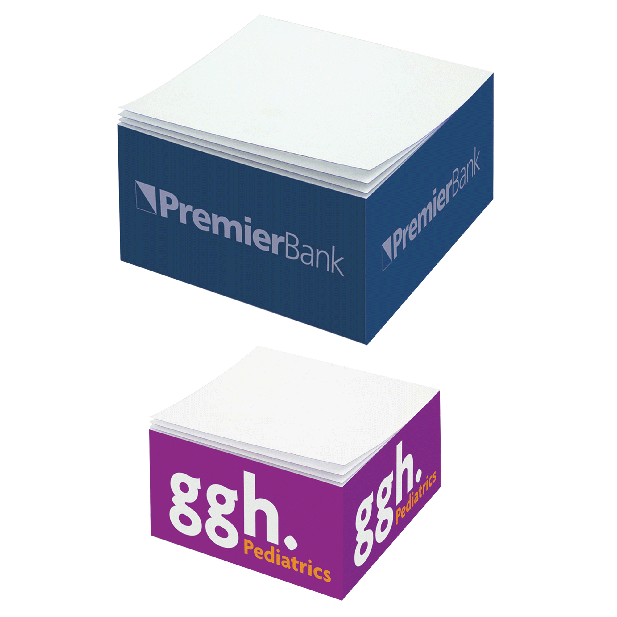 Custom 2 3/4''x 2 3/4''x1 3/8'' Half Cube Post-it® Notes | Pens.com