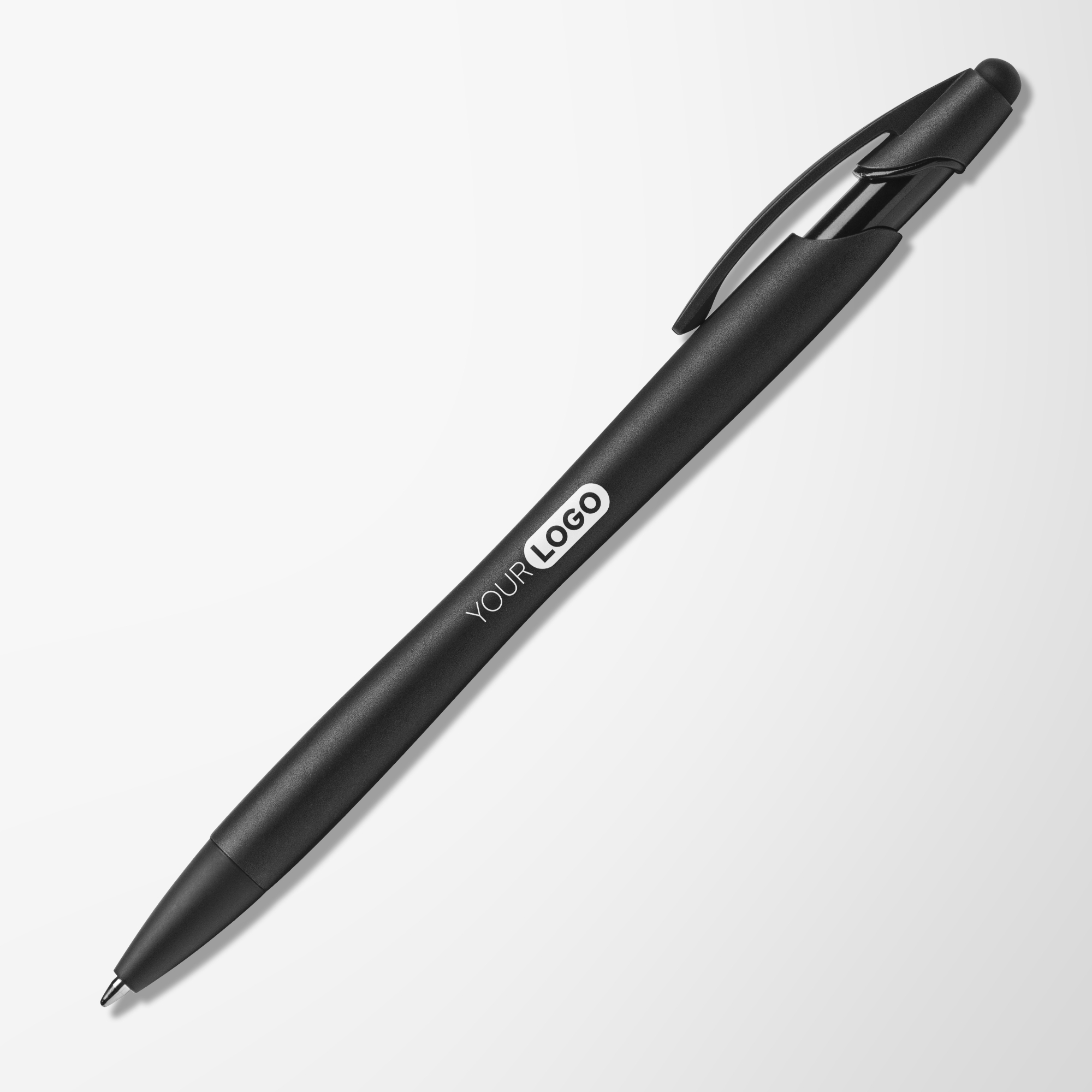 Custom Metallic Soft Touch Vortex Stylus Pen | Pens.com