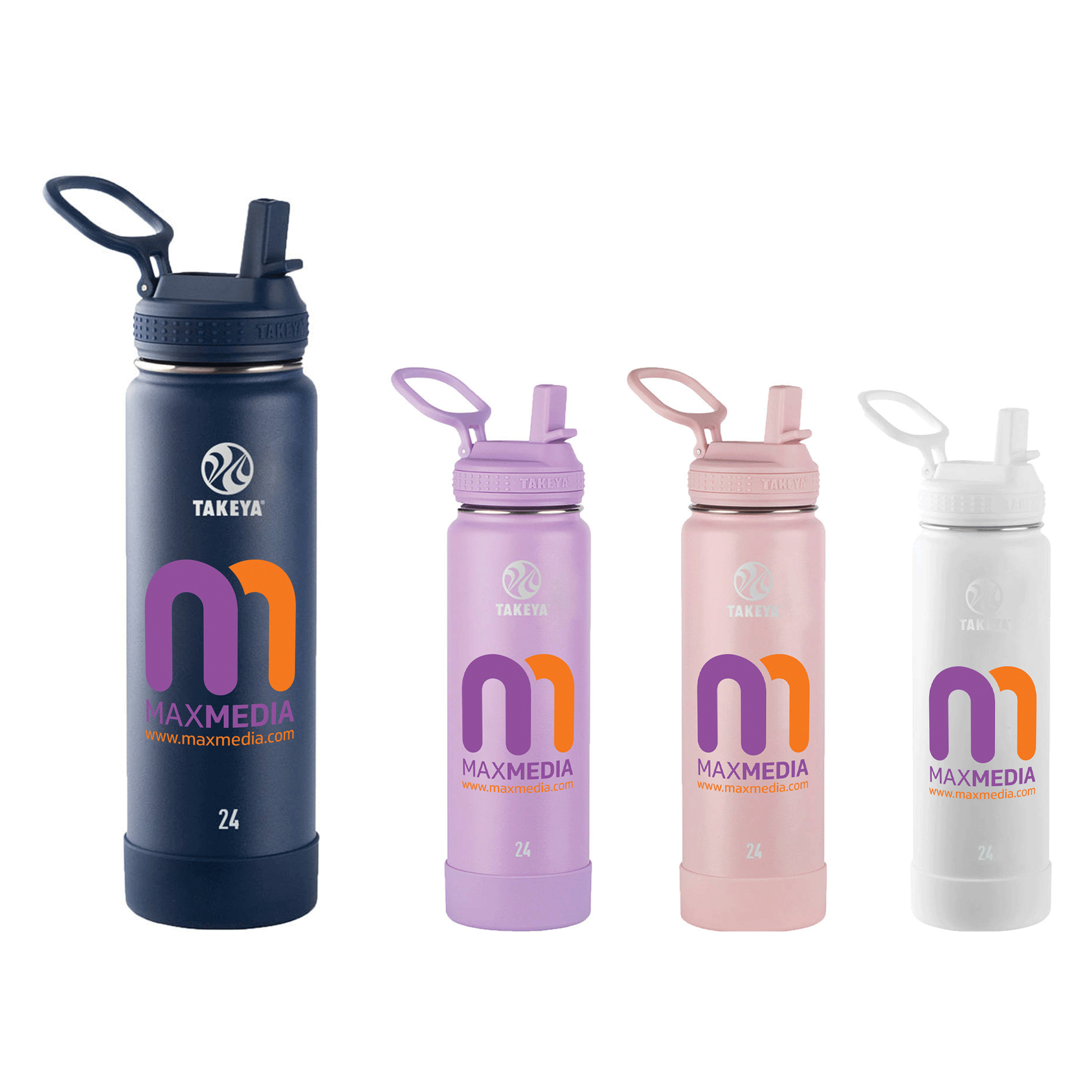 Custom Full Color Takeya® 24 oz. Actives Stainless Steel Bottle | Pens.com