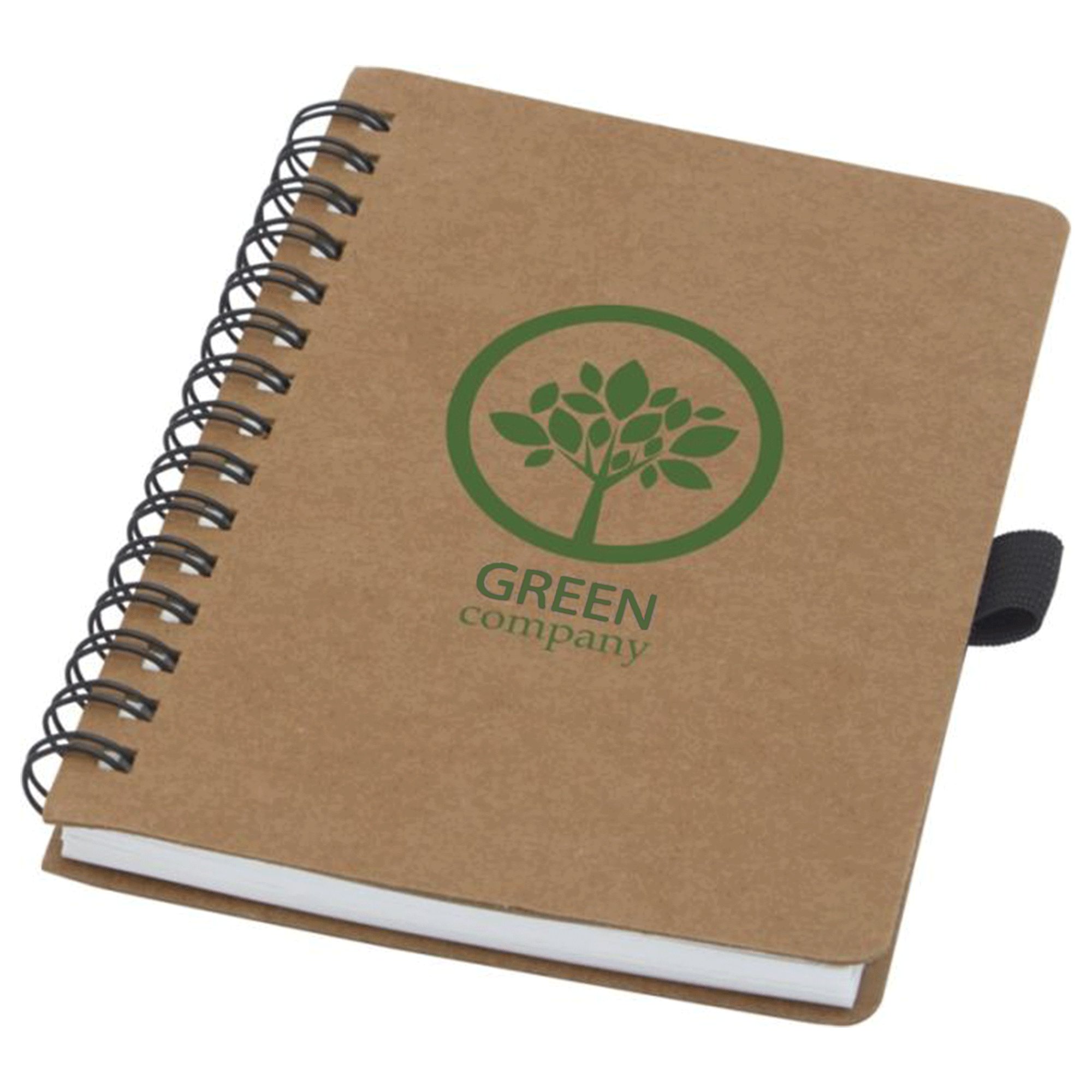 Promotional Cobble A6 wire-o recycled cardboard notebook with stone ...