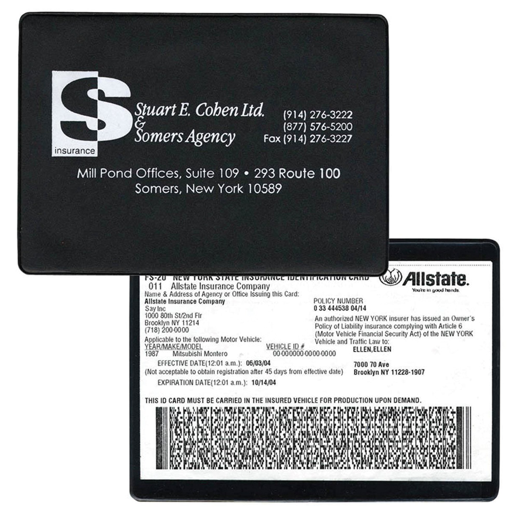 Custom Insurance Card Holder | Pens.com CA