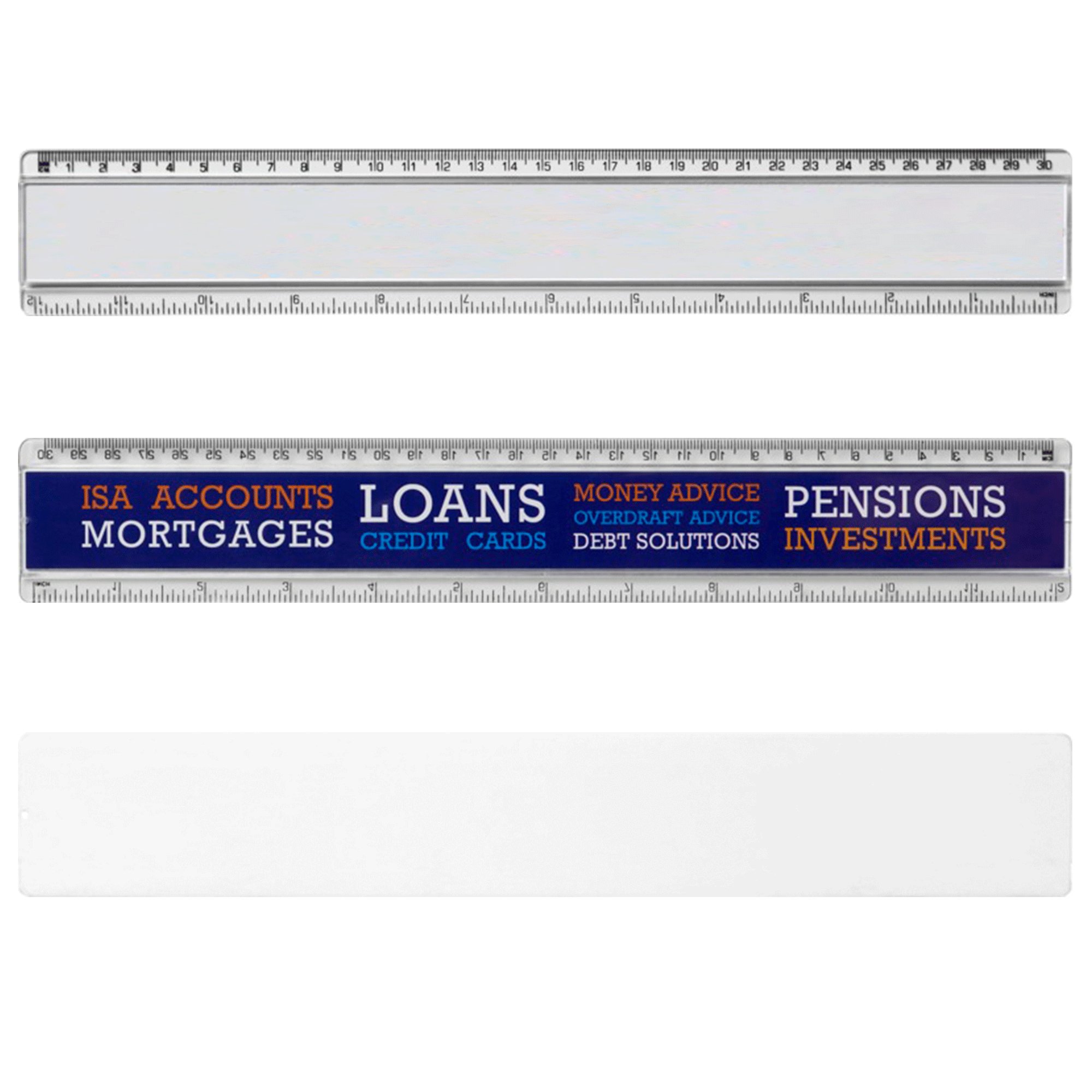 Promotional Ellison 30 cm plastic insert ruler with Logo | Pens.com