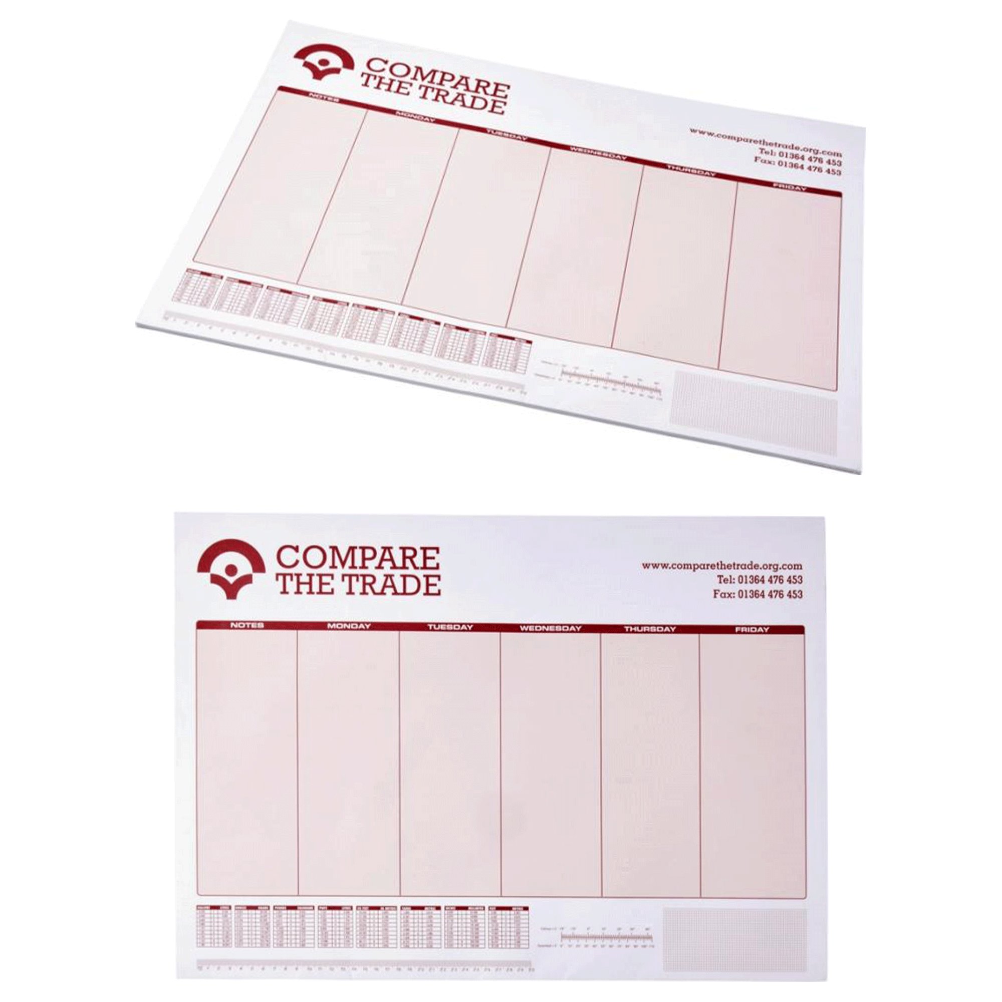 Promotional Desk-Mate® A3 50-Sheet Notepad with Logo | Pens.com