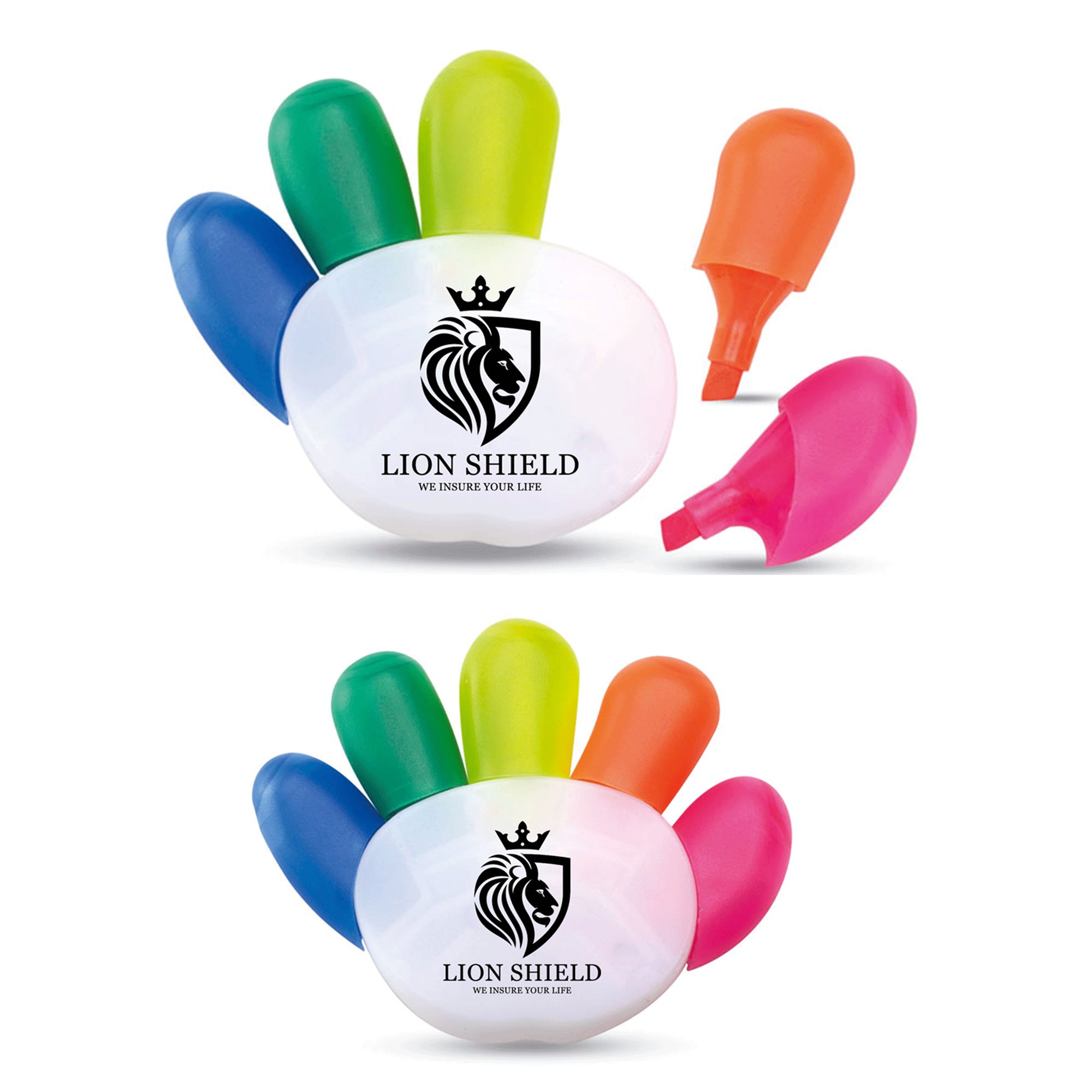 Promotional Handy 5-Highlighter Set with Logo | Pens.com