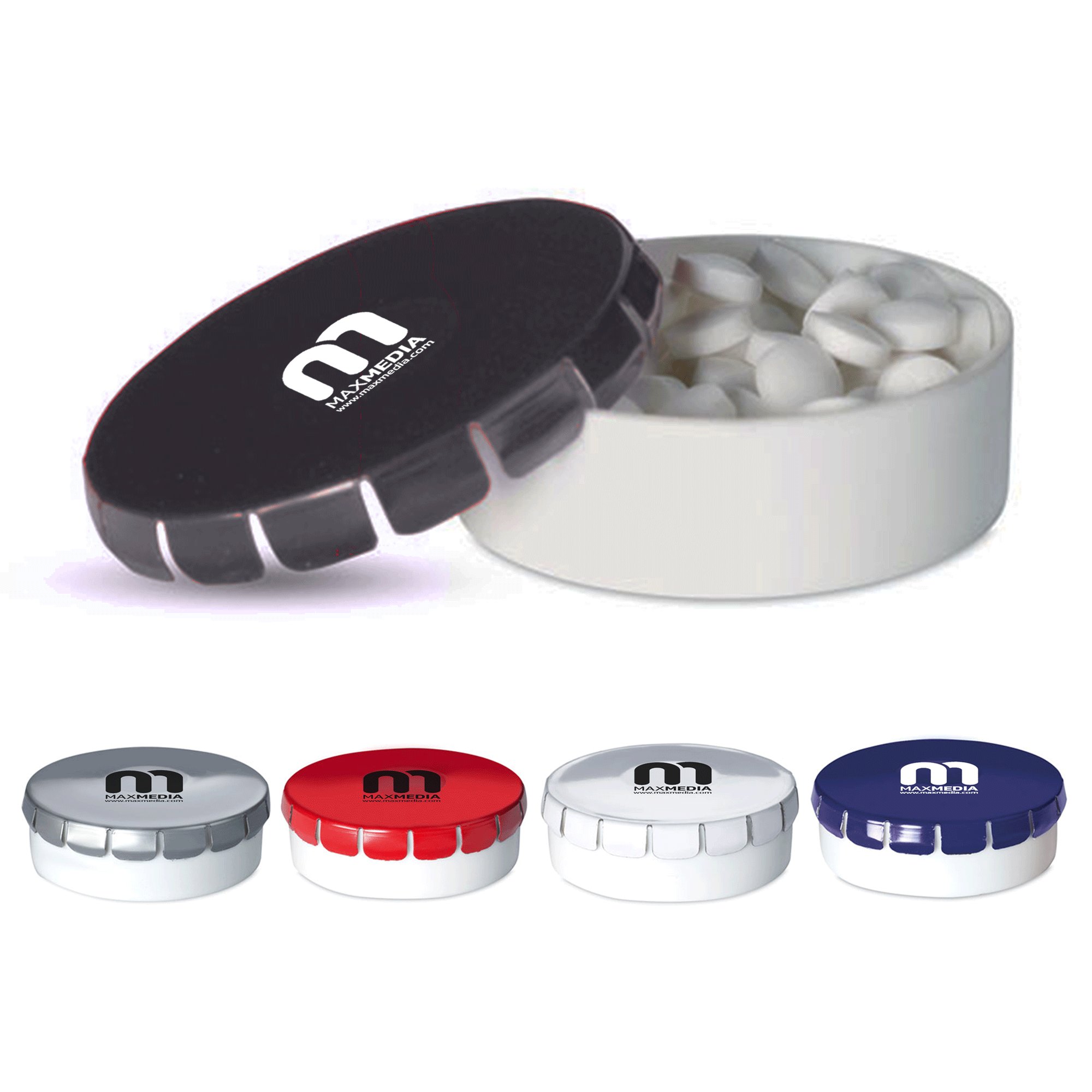 Pepermunt in kunststof doosje MINTO Bedrukken met Logo | Pens.com