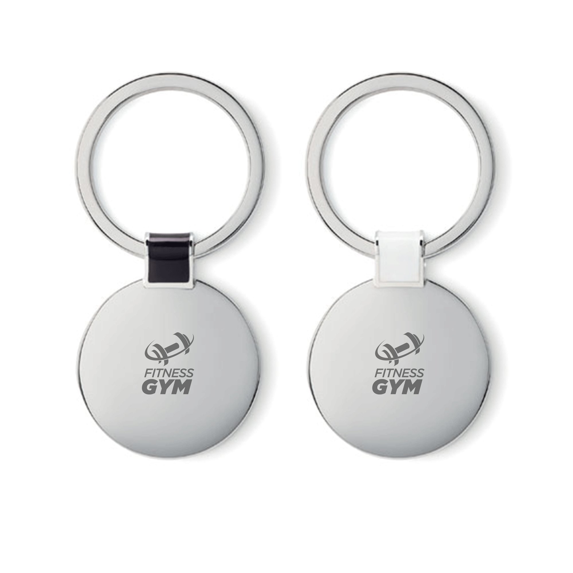 Promotional Round shaped key ring ROUNDY with Logo | Pens.com