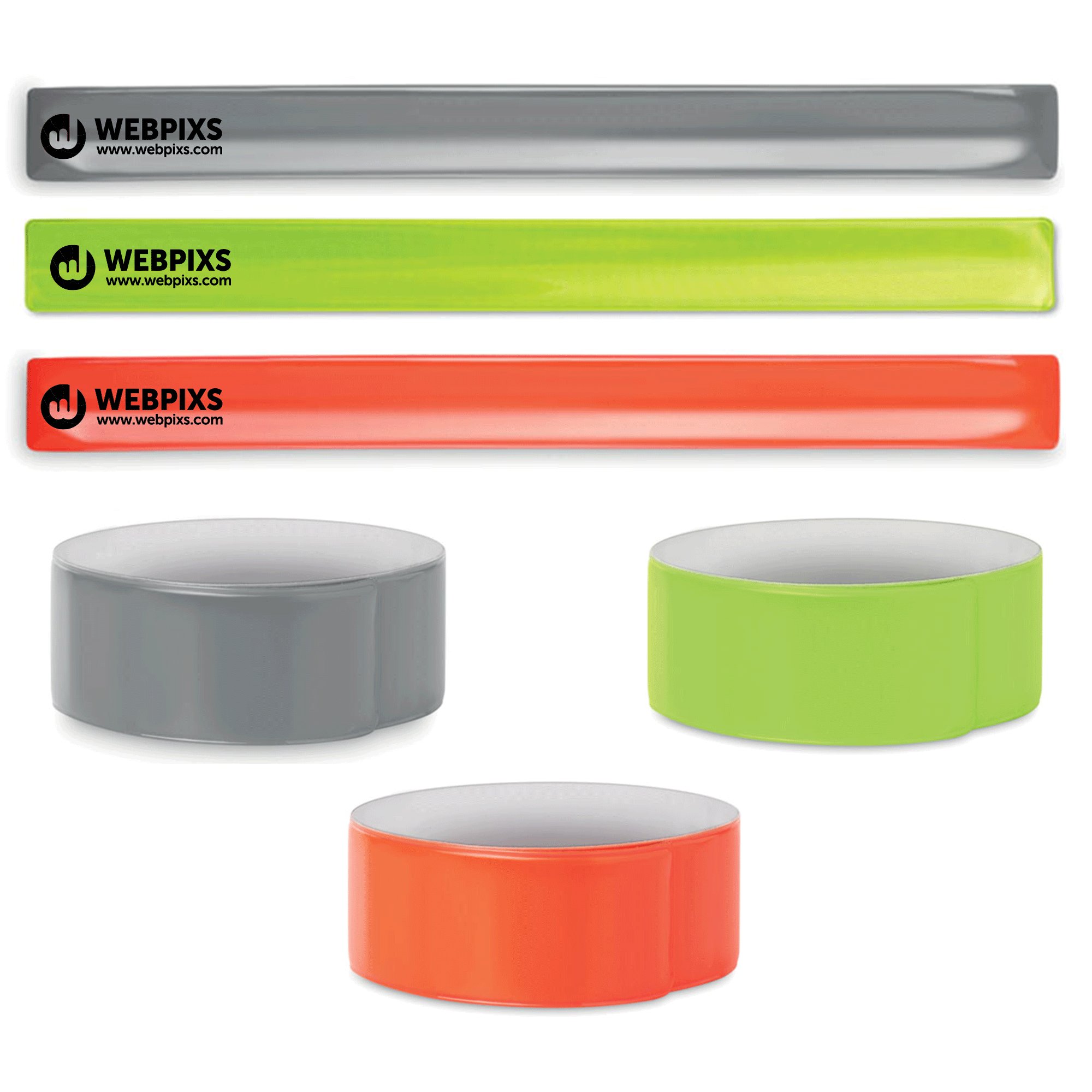 Promotional Reflective wrist strap ENROLLO with Logo | Pens.com
