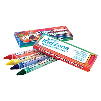 Custom Color Brite 4 Pack Crayons | Pens.com