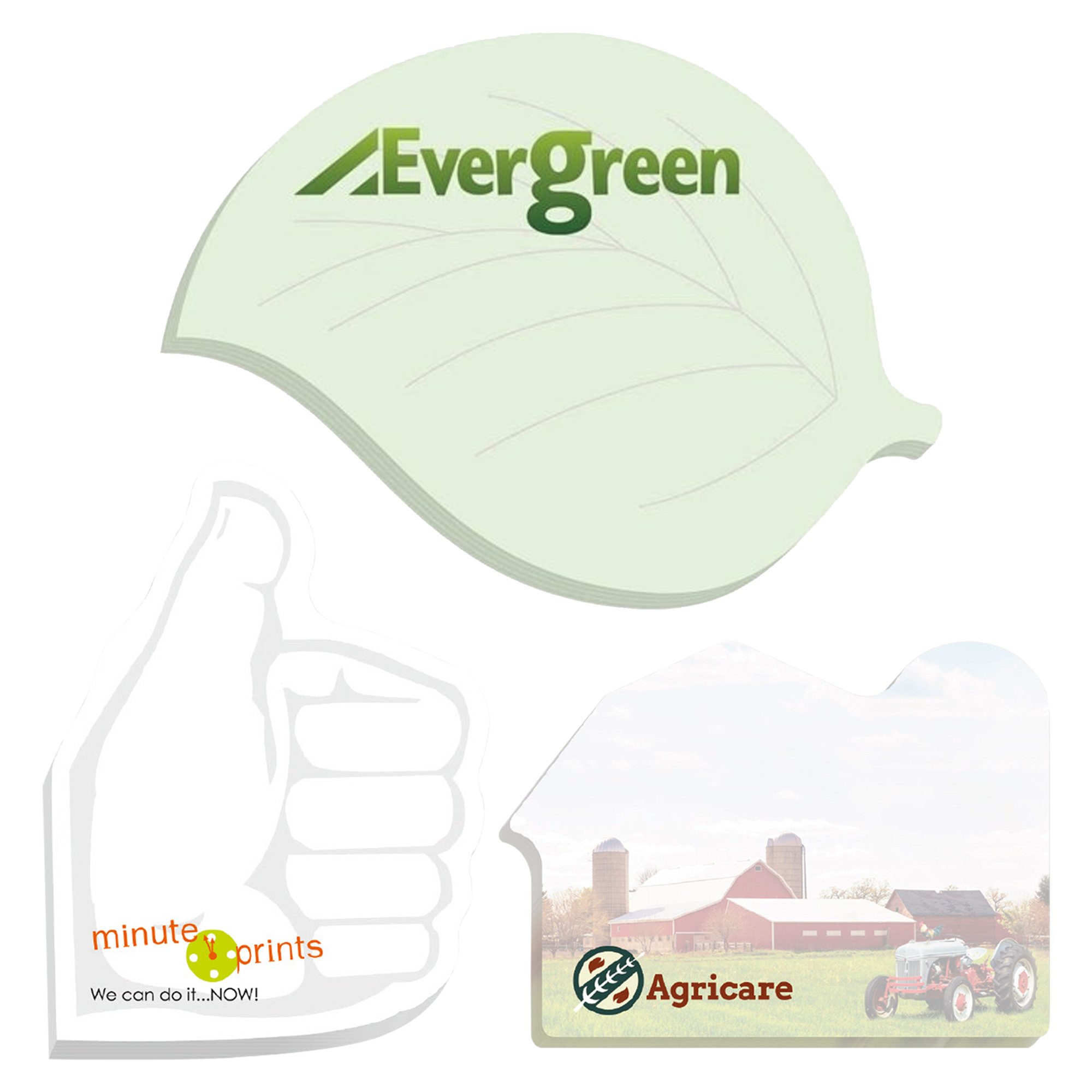 Custom Souvenir® 4'' x 3'' Die Cut Sticky Note™, 25 sheet | Pens.com