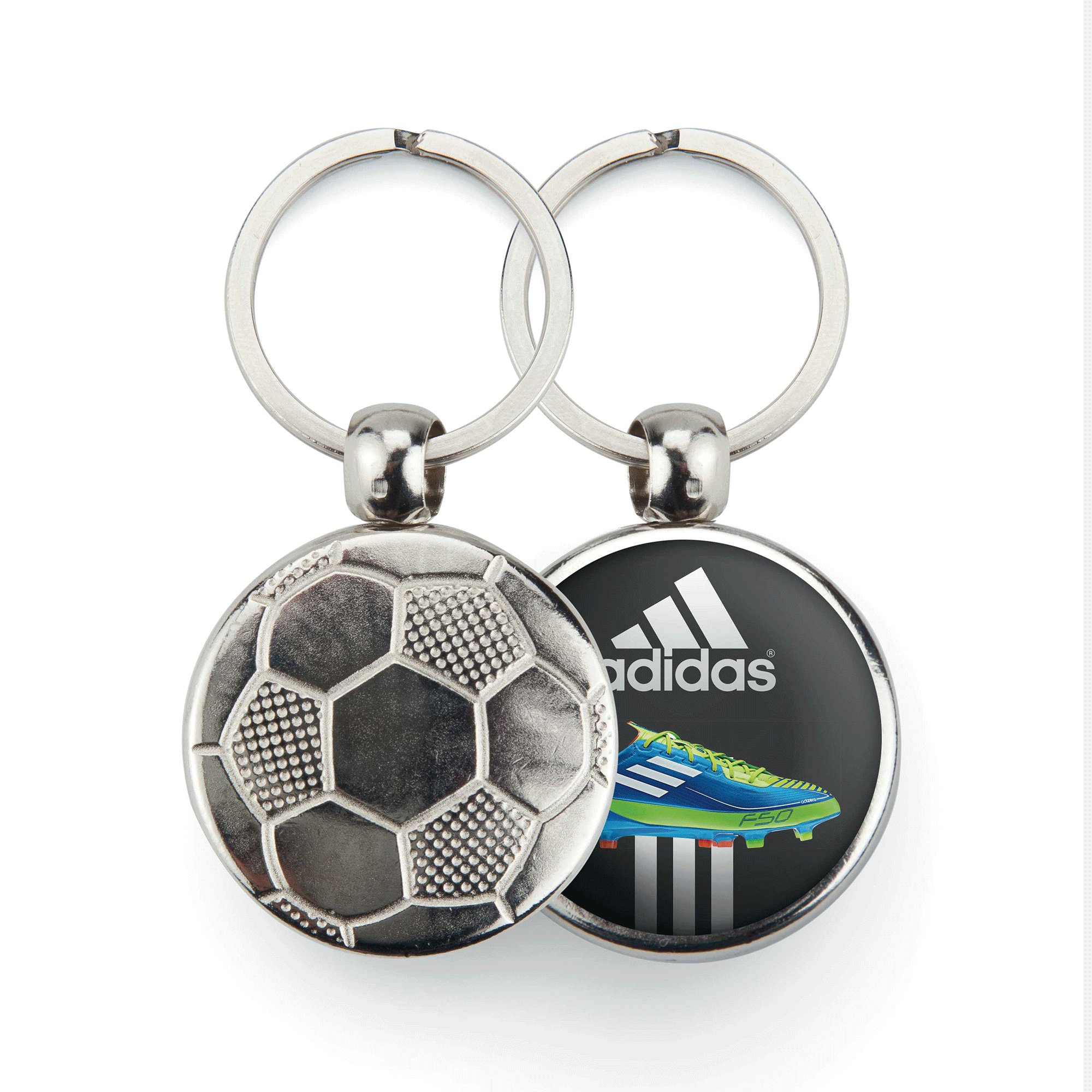 Promotional Soccer ball key ring MFT, 1 side with Logo | Pens.com